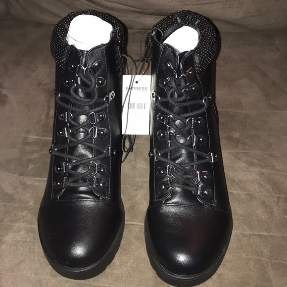Express | Shoes | Nwt Express Laceup Combat Boots | Poshmark